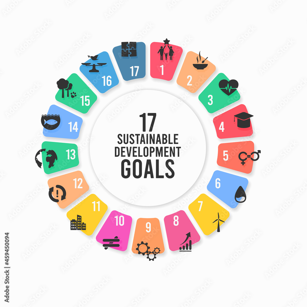Illustrazione Stock 17 World Sustainable Development Goals Global illustrazione-stock-17-world-sustainable-development-goals-global