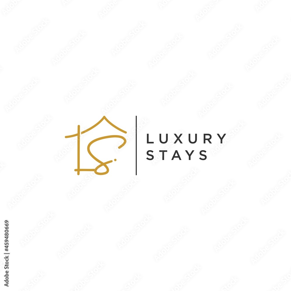 luxury home stay logo creative Stock Vector | Adobe Stock