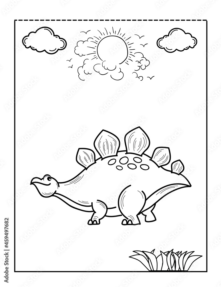 Dinosaurs coloring page, Dinosaur pictures to color and print ...