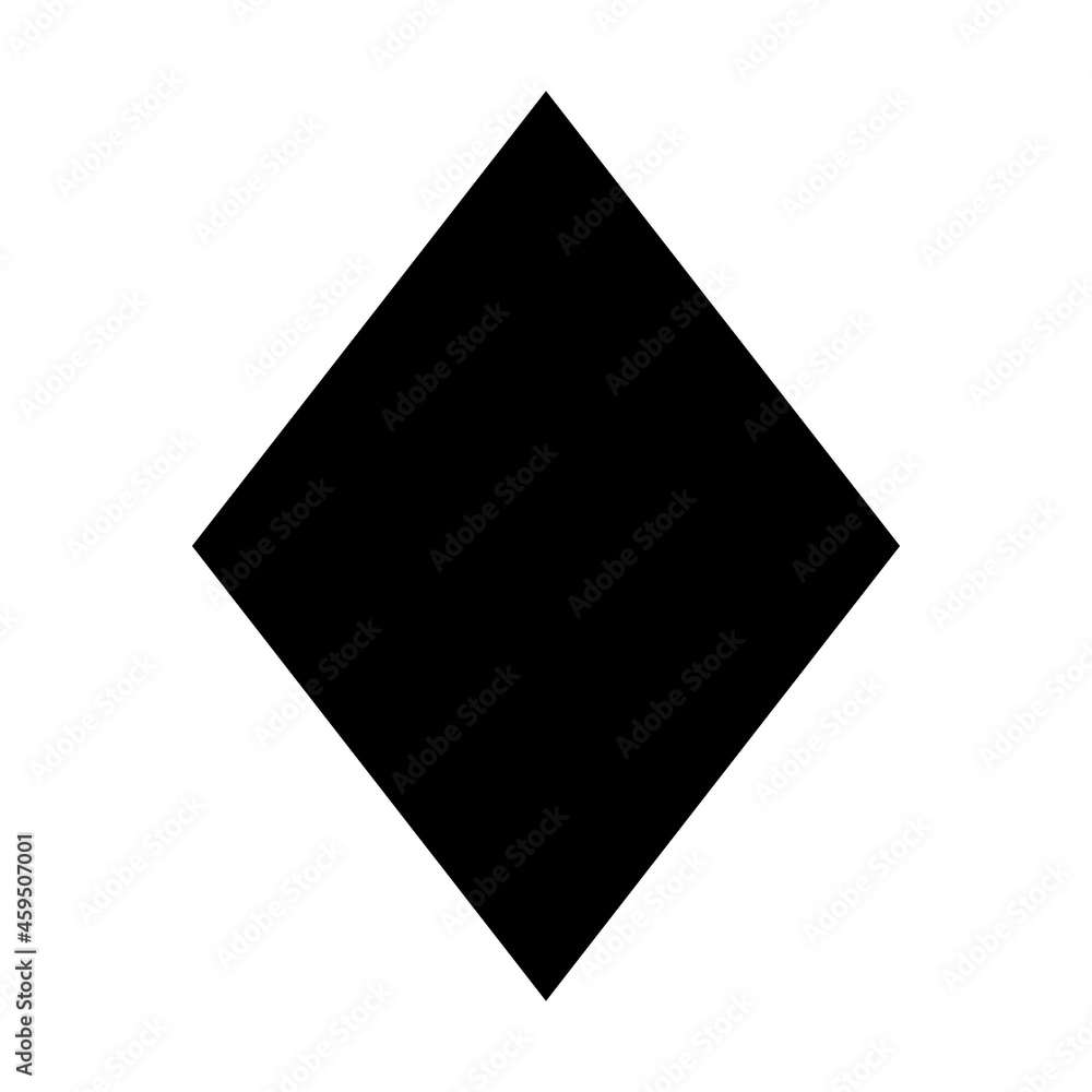 Rhombus shape symbol vector icon for creative graphic design ui element ...