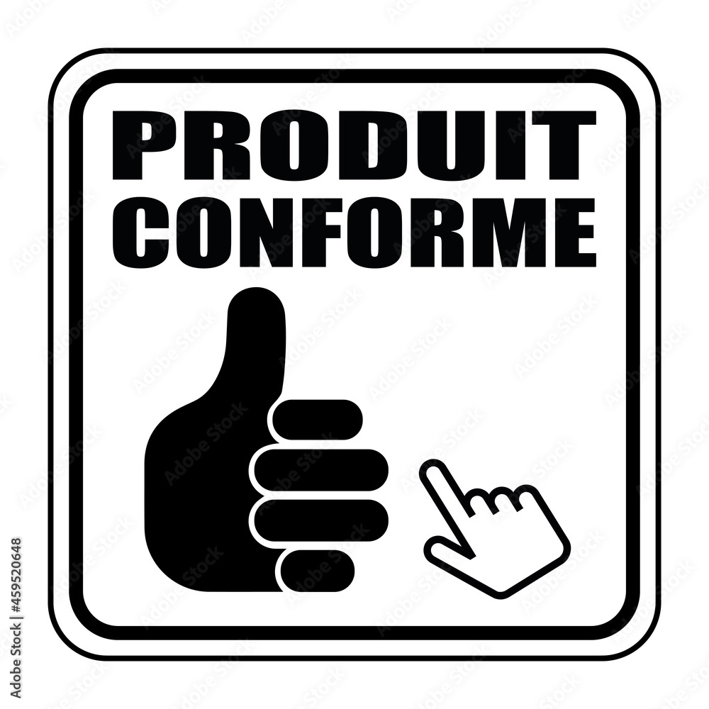 Logo produit conforme. Stock Vector | Adobe Stock