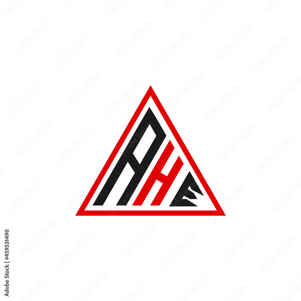AHE letter logo design on white background. AHE creative initials ...