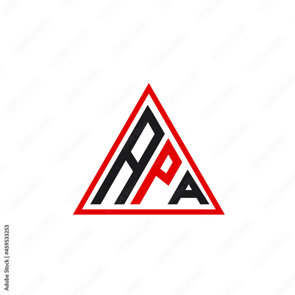 APA letter logo design on white background. APA creative initials ...
