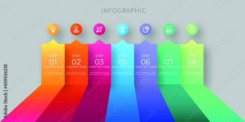 infografia color Stock Vector | Adobe Stock