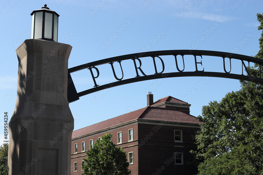 Purdue University Gateway to the Future Arch, which symbolizes the ...