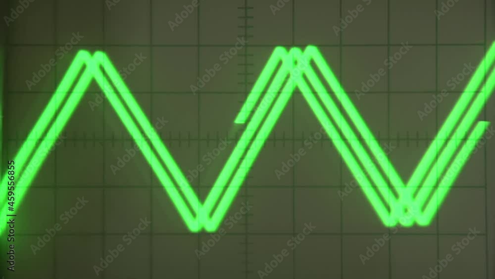 Stockvideo Alien Signal on the Monitor. Loop. An old analog ...