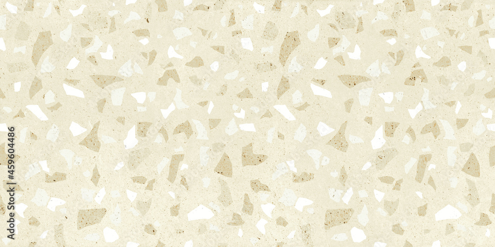 Terrazzo seamless pattern. Raster texture of mosaic floor with natural ...