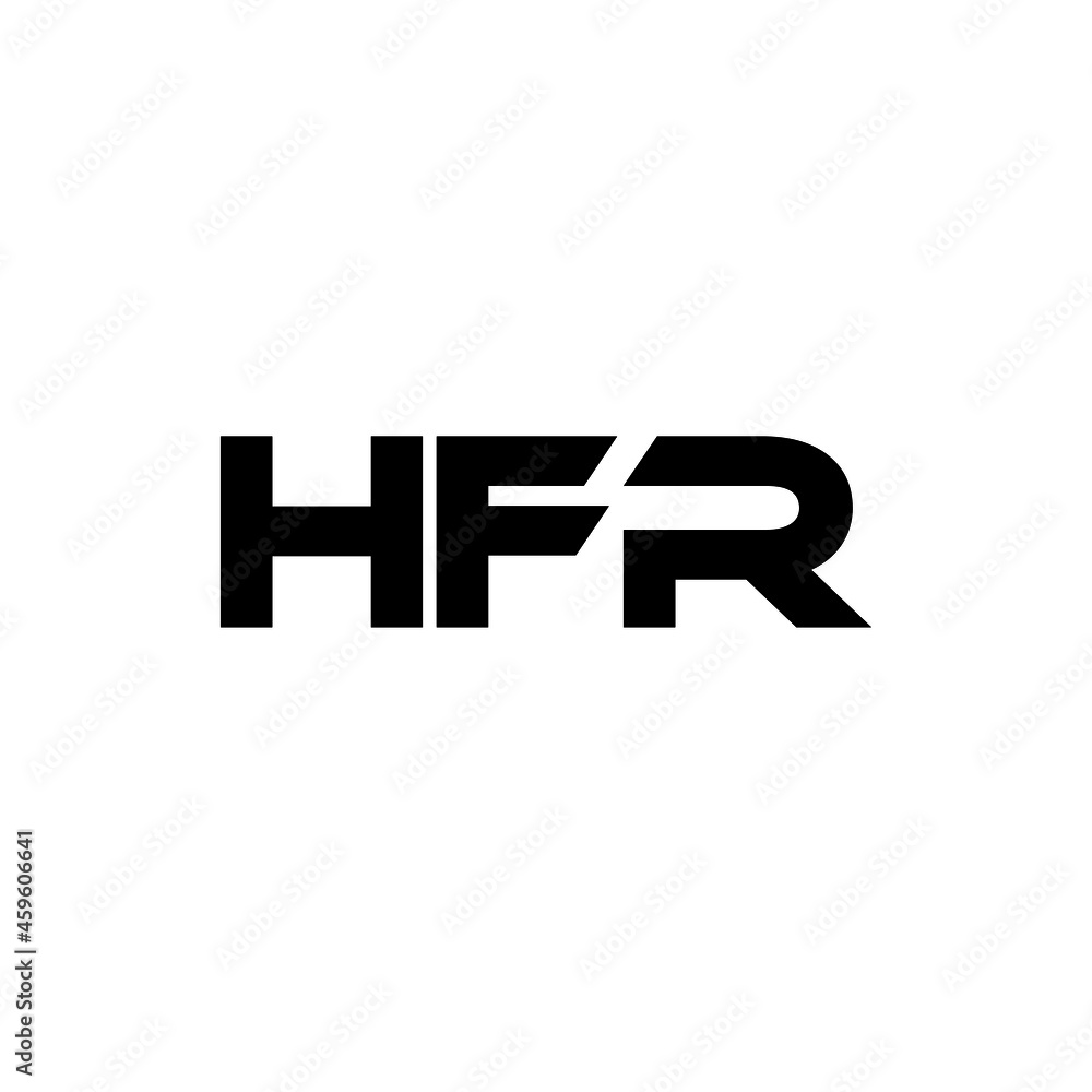 HFR letter logo design with white background in illustrator, vector ...