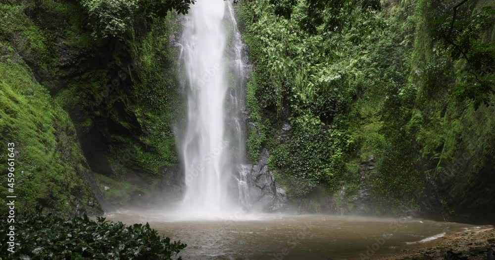 Tagbo Water falls Rural bush tropical rainfrest Ghana. Waterfall Mount ...