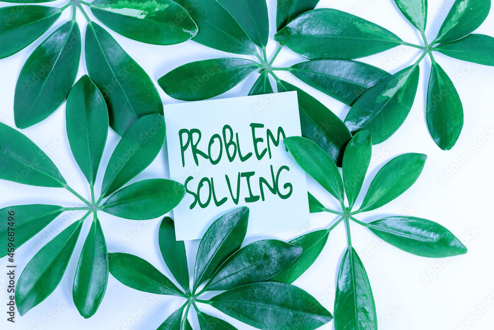 Text sign showing Problem Solving. Internet Concept to find an answer ...