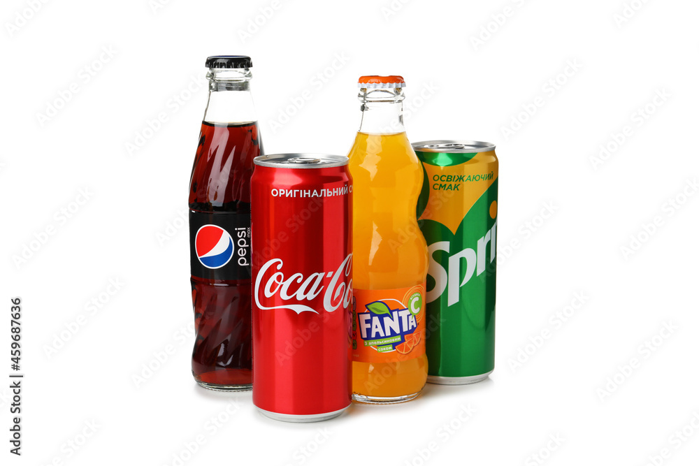 Odessa, Ukraine - September 23, 2021: Fanta, Sprite, Coca - Cola and ...