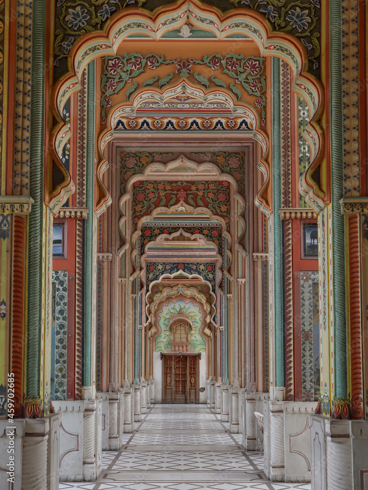 Jaipur, Rajasthaan, India- July 28, 2019: The Patrika Gate Beautiful ...