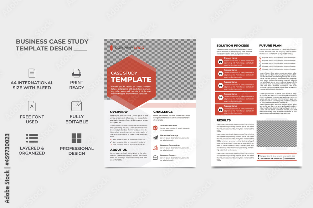 case study template. double side flyer template. Poster design with ...