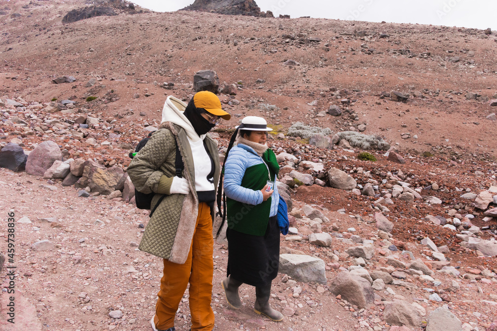 Female local tourist guide from an indigenous community. Stock Photo ...