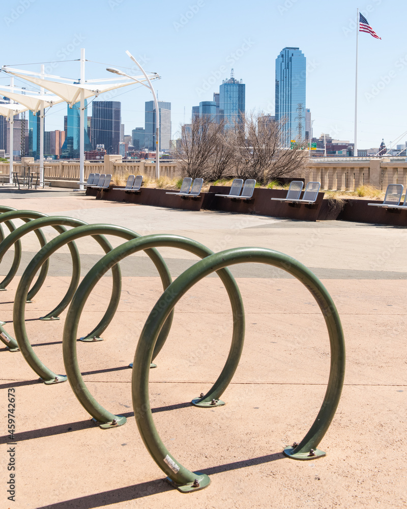 Dallas, Texas \ USA - October 1 2021 Image of Ronald Kirk Bridge and ...