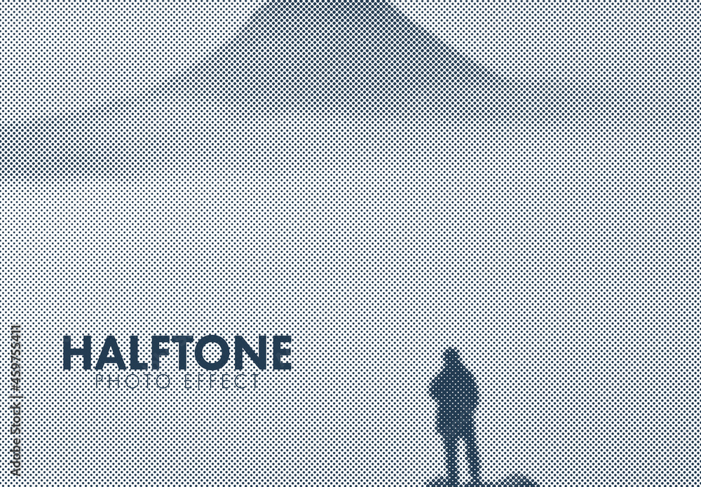 Newspaper Halftone Photoshop Effect Stock Template | Adobe Stock