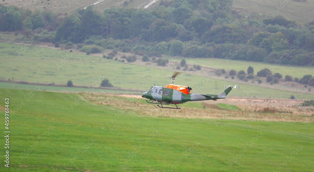 ZH814 British army (Army Air Corps AAC) 1971 helicopter Bell 212 B-BGMH ...