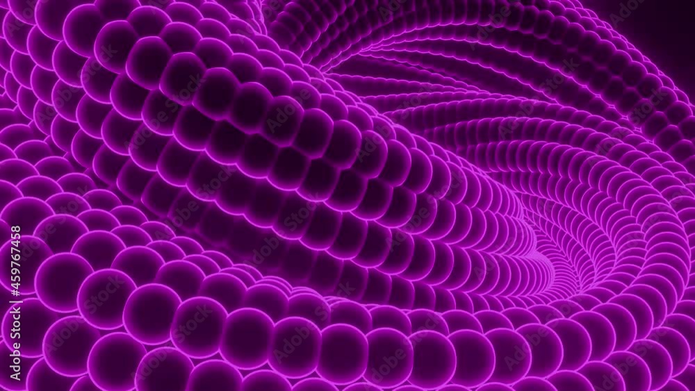 3D animation of snake skin. Design. Looped movement of wriggling snake ...