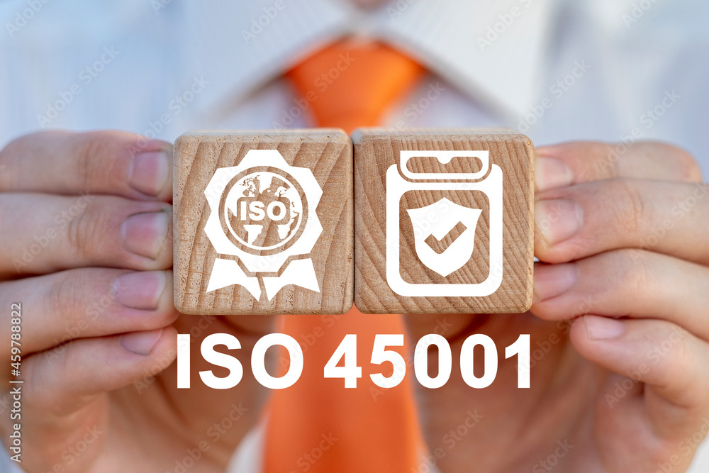 Concept of ISO 45001. Safety Work Health Standard. Stock Photo | Adobe ...