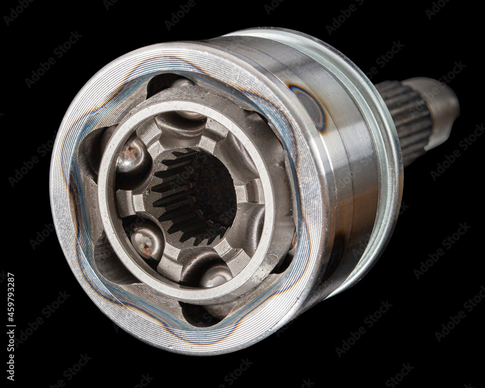 CV Joint, constant velocity joints. Part wheel of the car, isolated on ...