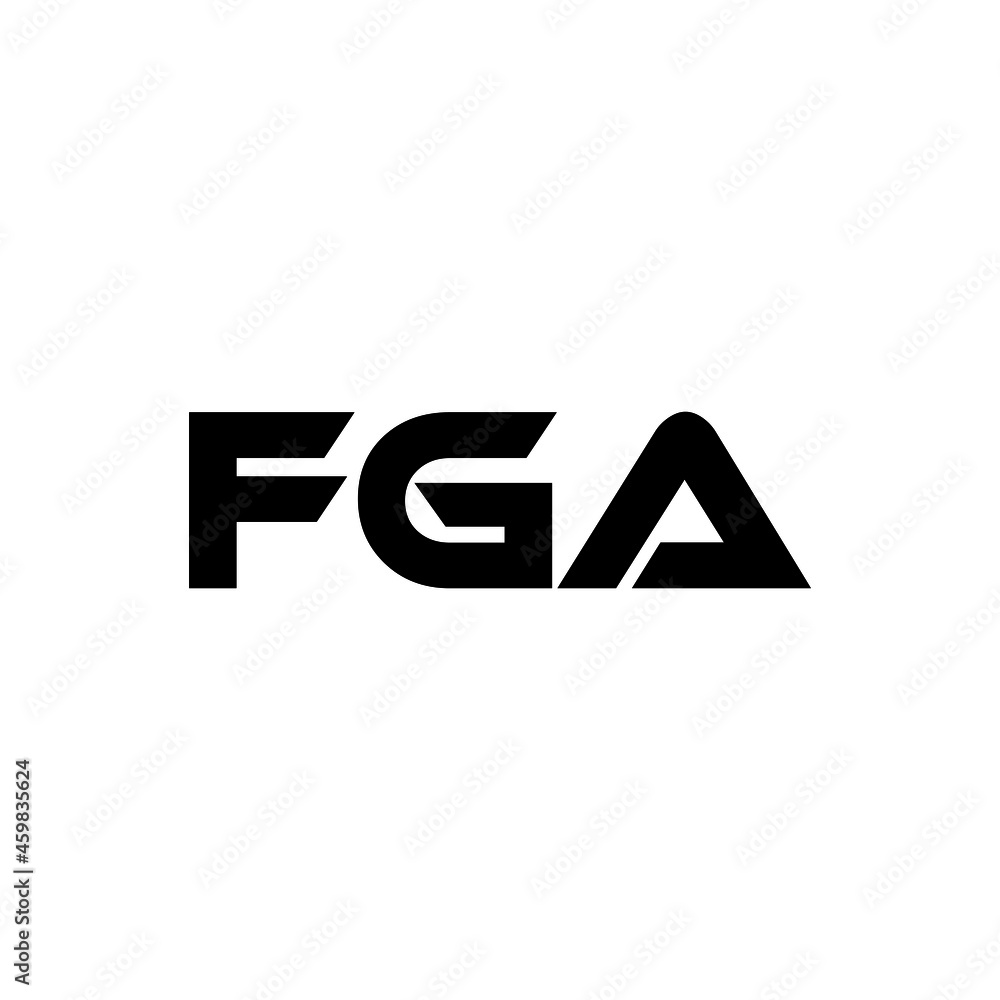 Fga Letter Logo Design With White Background In Illustrator Vector Logo Modern Alphabet Font