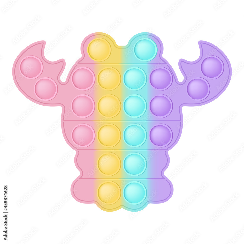 Pop it of a marine life popit trendy silicon fidget toys . Addictive ...