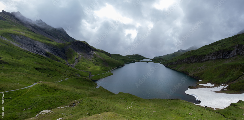 Grindelwald, Switzerland with parts of Mattenberg in the background ...