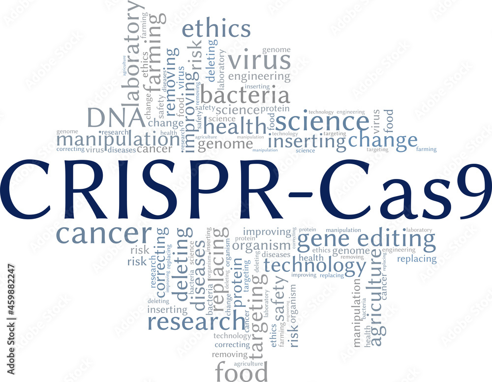Crispr Clustered Regularly Interspaced Short Palindromic Repeats Vector Illustration Word