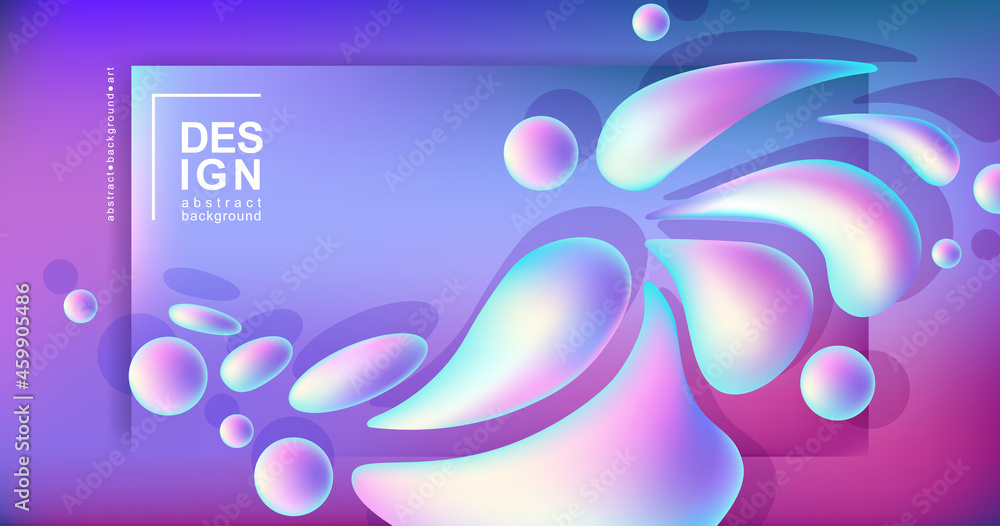 Liquid color background design. Colorful geometric background. Stock ...