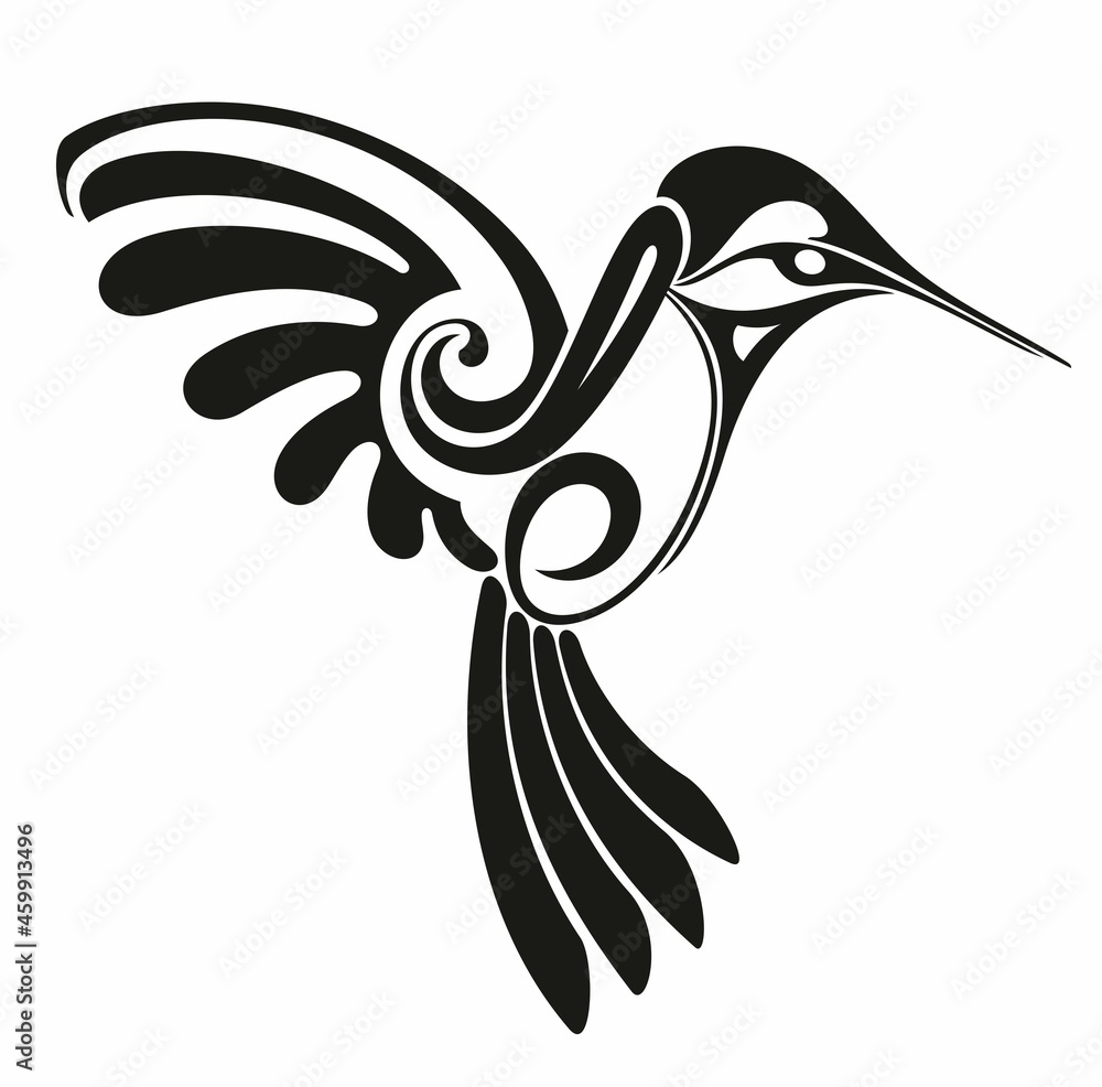 Colibri logo design. Bird symbol Stock Vector | Adobe Stock