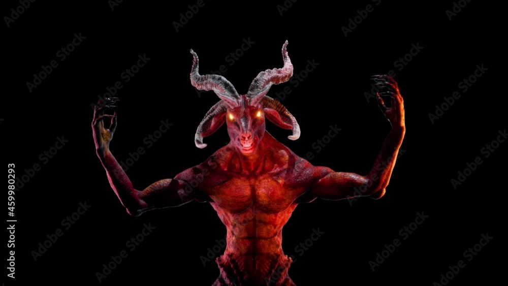 Goat Demon Baphomet VJ Loop - behold to the symbol of hell! Hold your ...