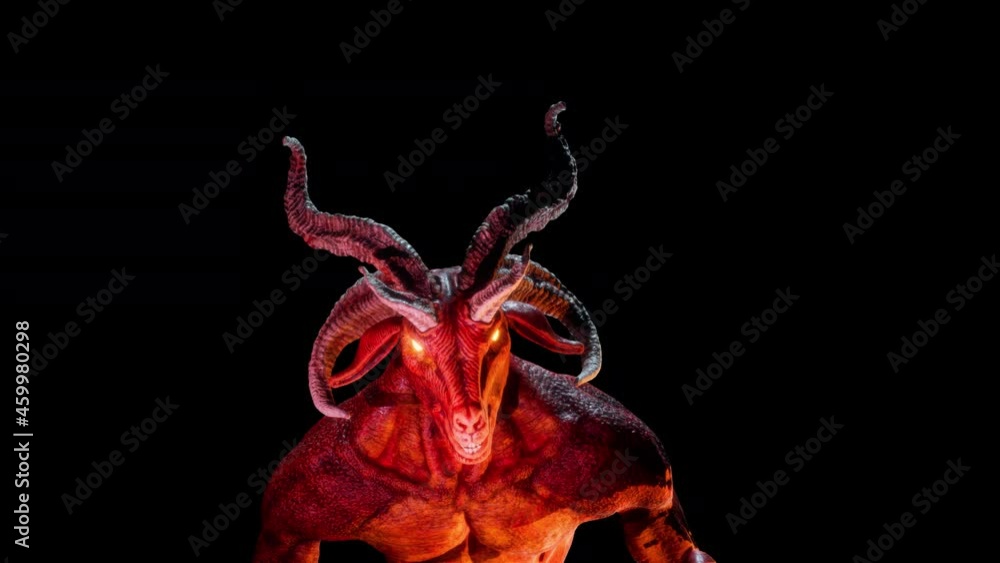 Goat Demon Baphomet VJ Loop - behold to the symbol of hell! Hold your ...
