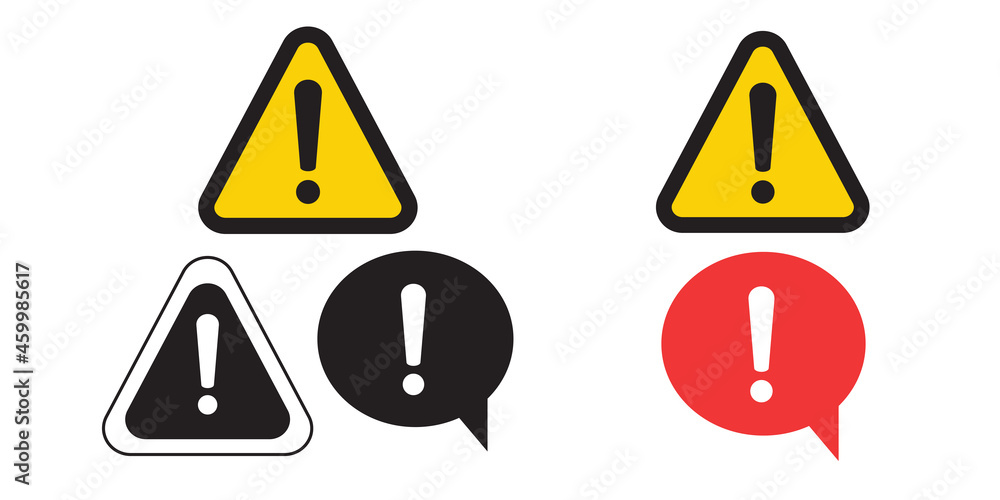 Warning icon. The attention icon. Danger symbol. Alert icon Stock ...