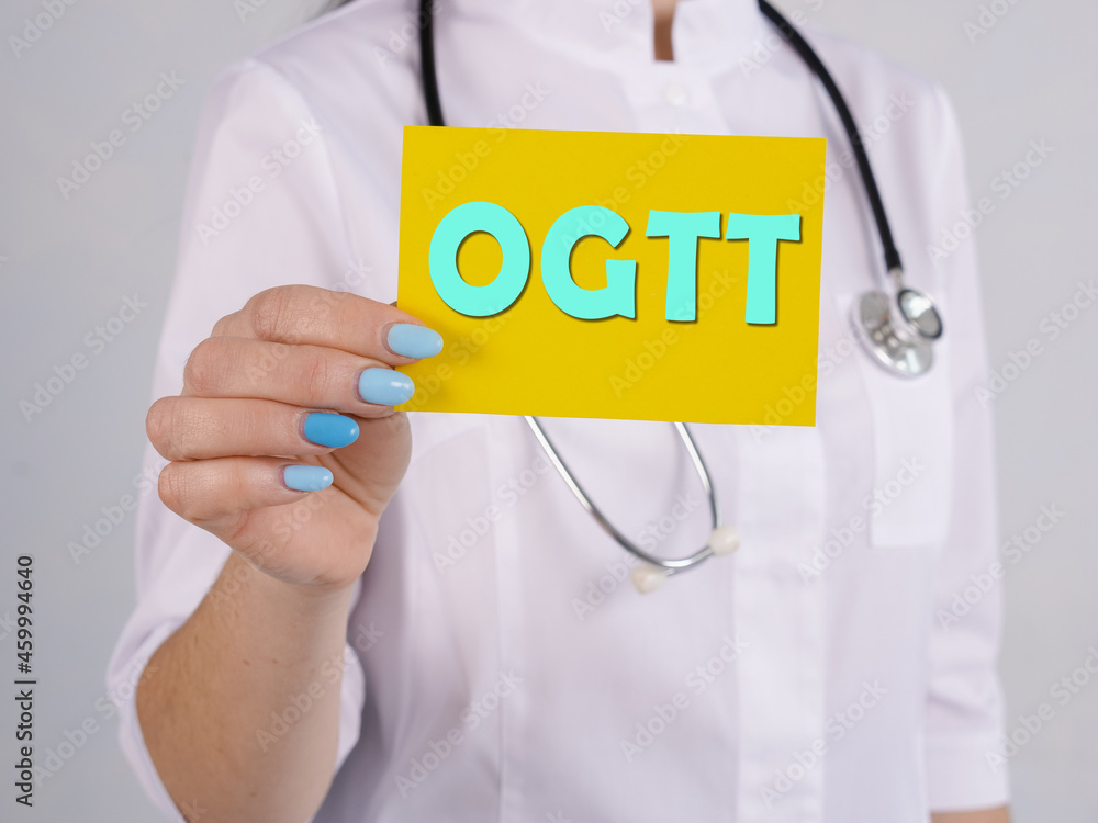 Medical concept meaning Oral Glucose Tolerance Test OGTT with ...