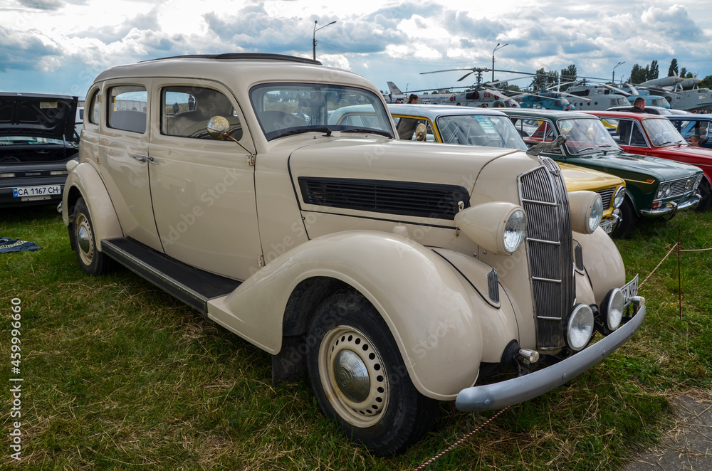 Dodge D2 car 1932 during the Old Car Land Festival. About 900 old and ...