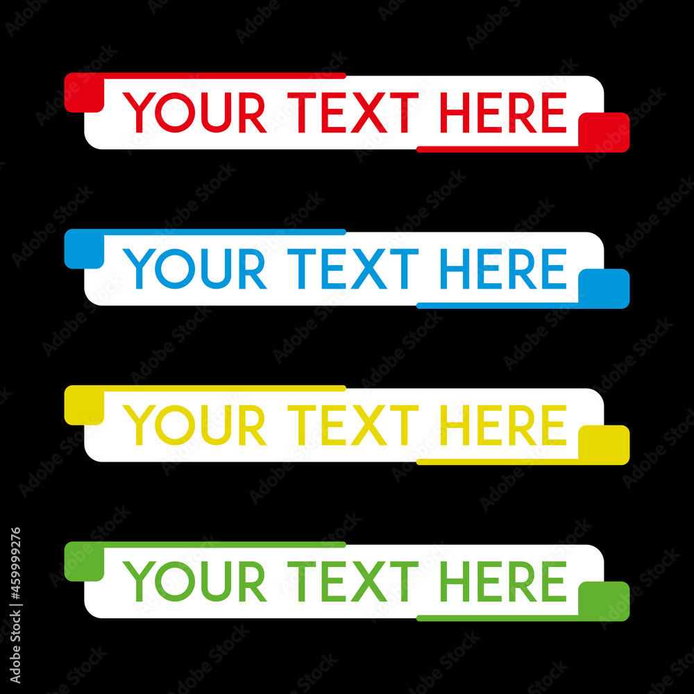 banner set, text box, title box, speech text, speech title, frame text ...