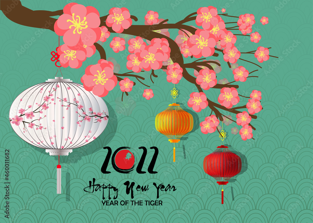 Happy new year 2022 - chinese new year. Year of the Tiger. Lunar New ...