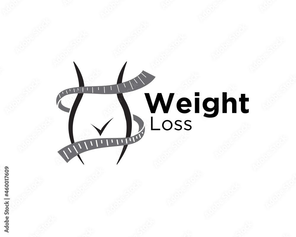 women weight loss silhouette logo designs simple for slim and clinic ...