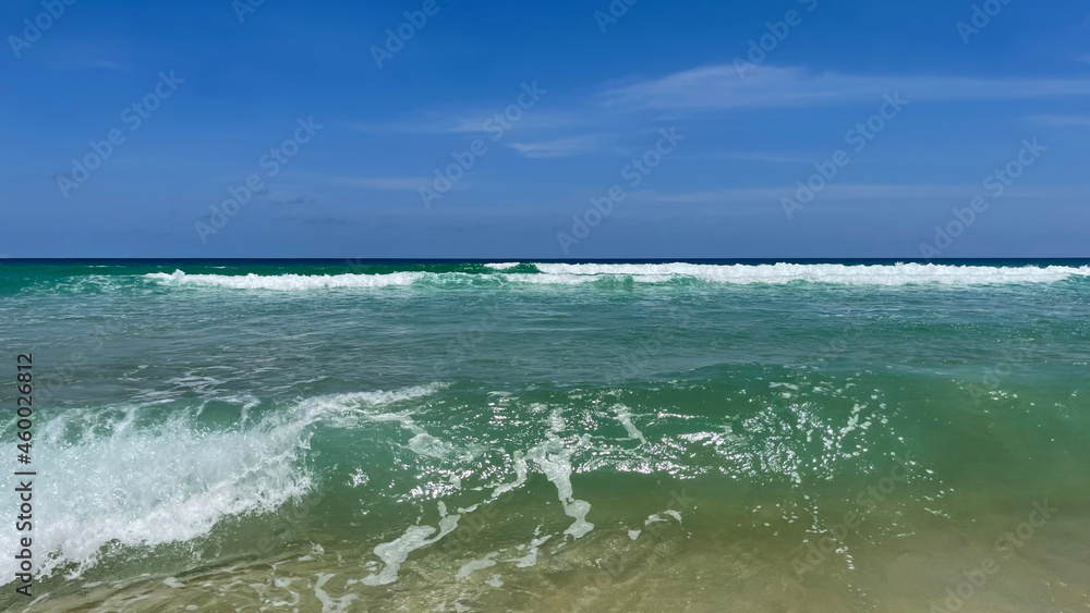 Background, backdrop of sea. Open ocean. Seascape. Closeup view of ...