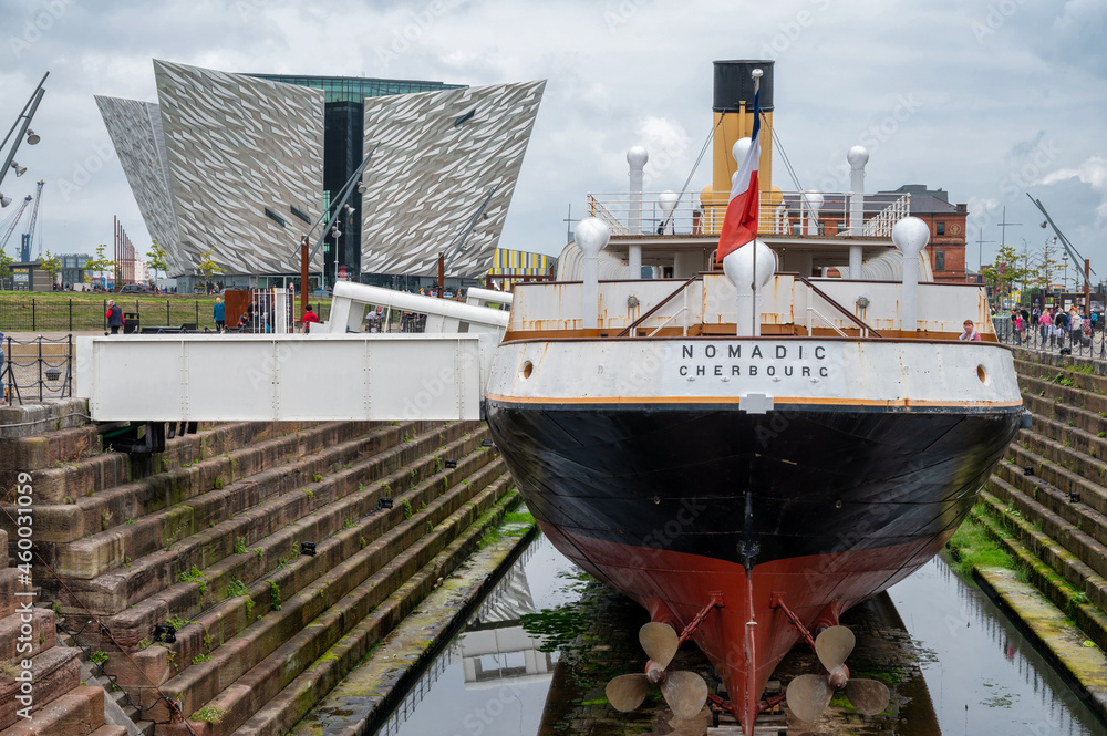 SS Nomadic and the Titanic Museum Stock Photo | Adobe Stock
