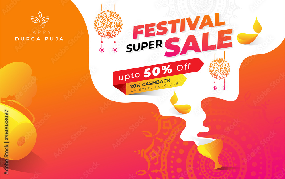Indian Festival Offer Background Design Layout Template Vector ...