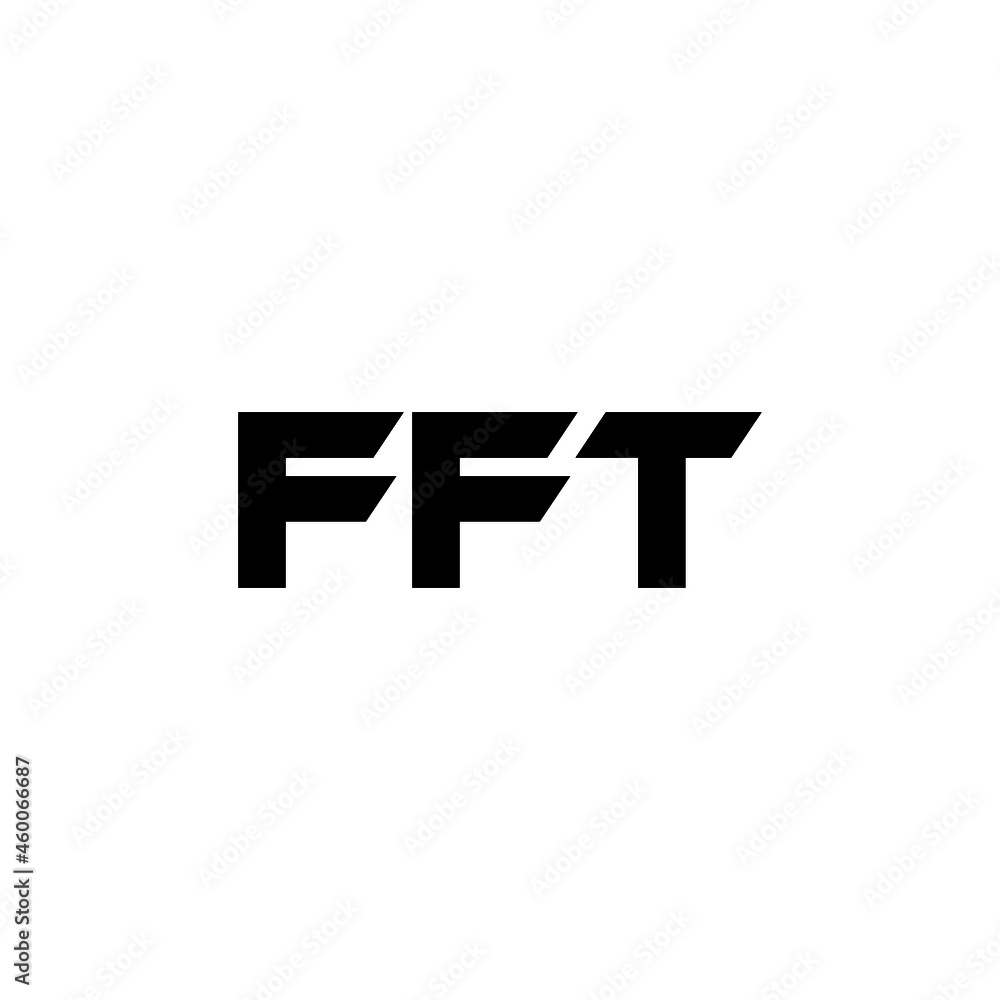 Vecteur Stock FFT letter logo design with white background in illustrator, vector logo modern ...