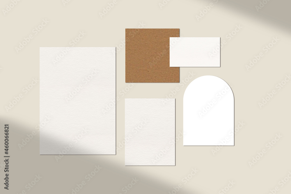 Print Mockup Mood Board Paper Texture Craft Paper Branding Design ...