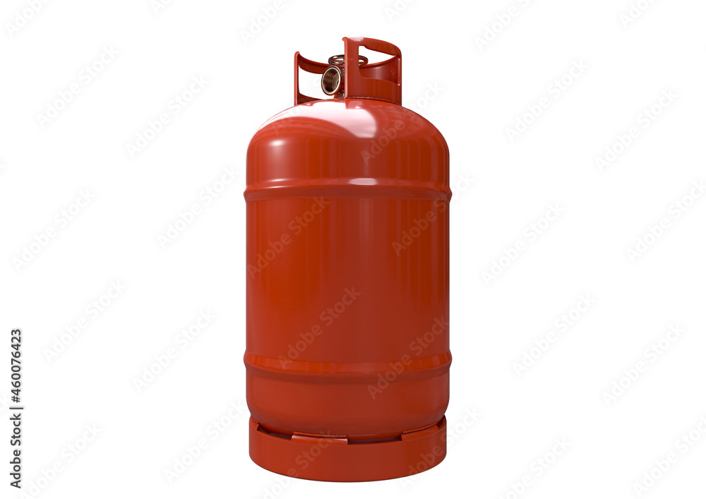 Red Gas Cylinder Stock Photo | Adobe Stock