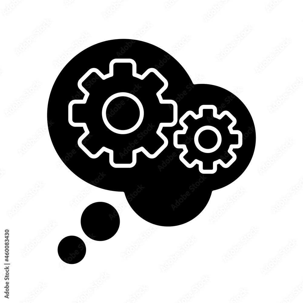 Reasoning black glyph icon. Draw conclusions. Deductive and inductive ... Reasoning black glyph icon. Draw conclusions. Deductive and inductive ...