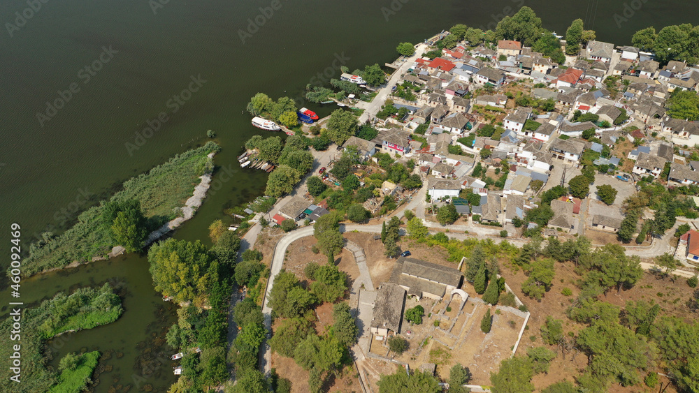 Aerial drone photo of iconic castle and ancinet citadel of Ioannina ...