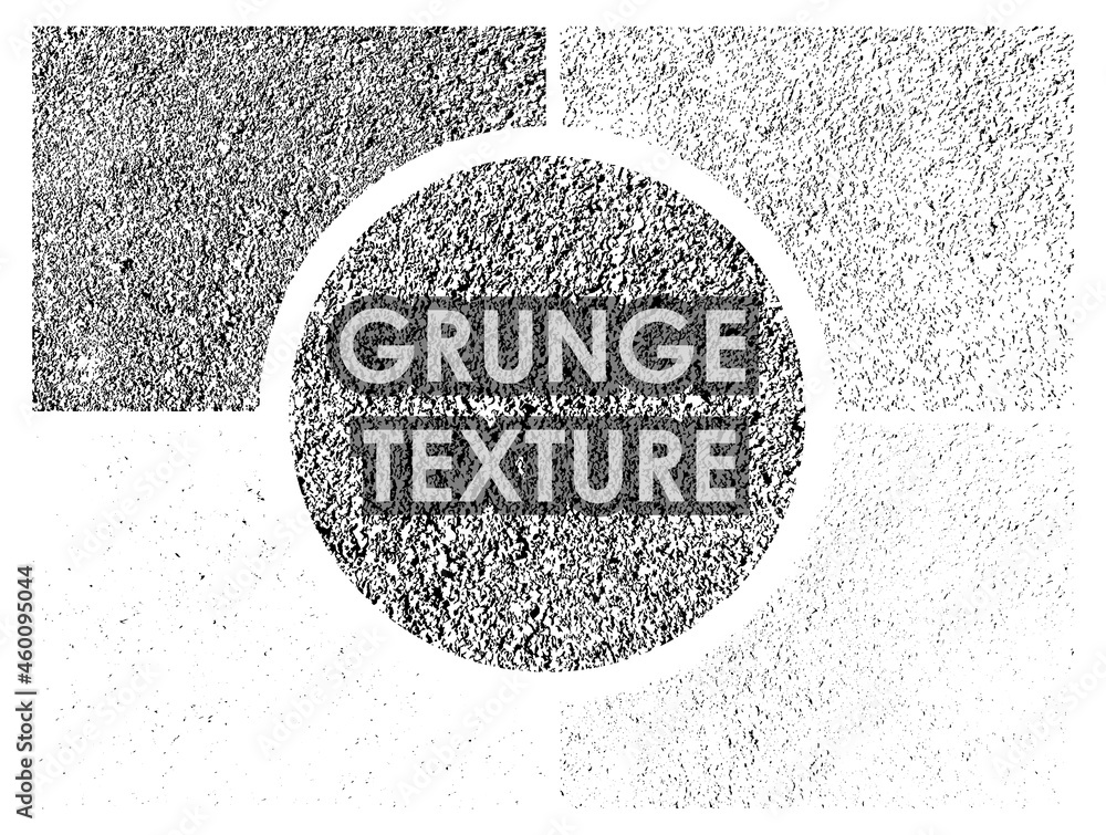 set of dirty grunge textures with different number of spots on ...