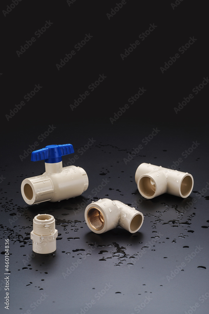 UPVC CPVC Fittings for polypropylene pipes. Elements for pipelines ...