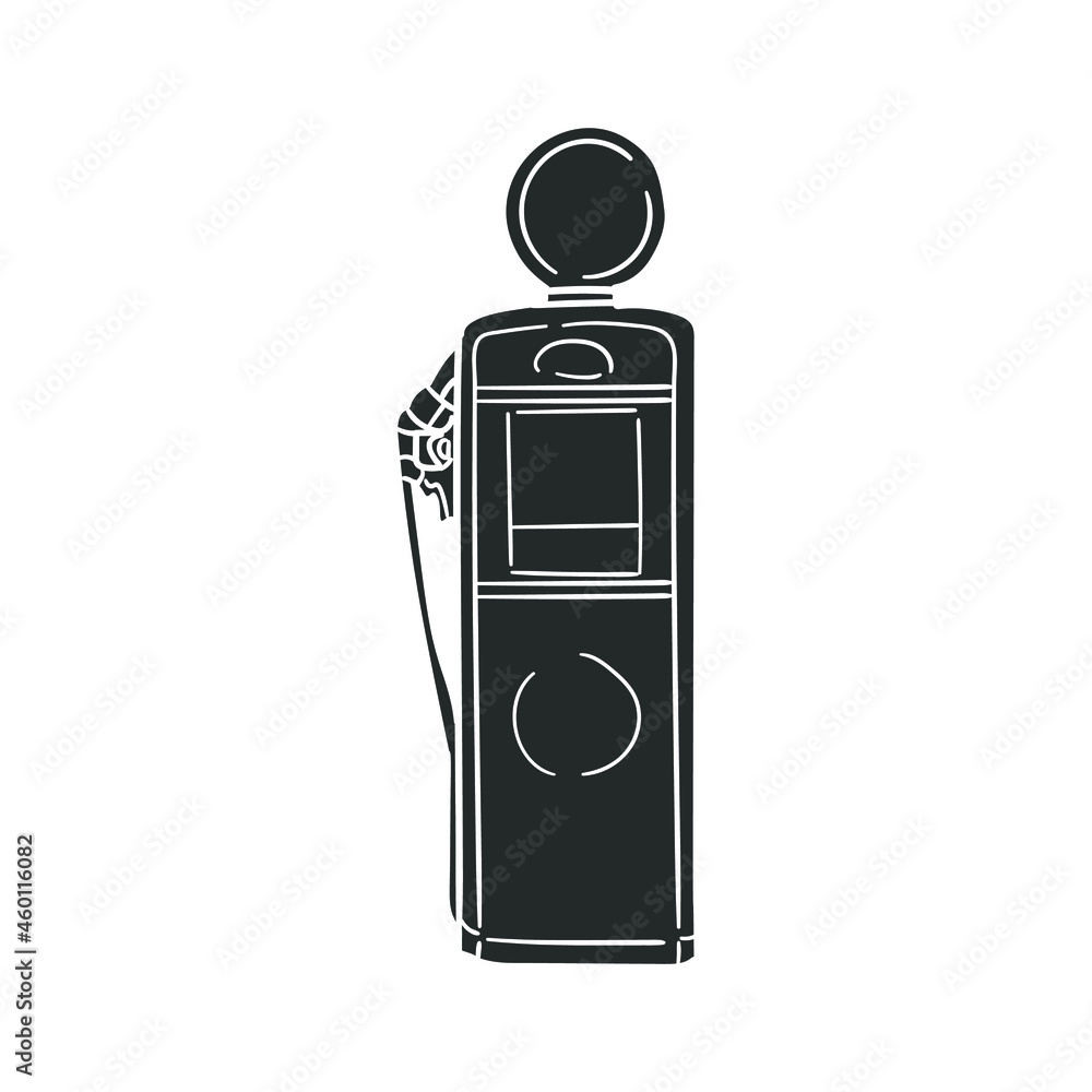 Gas Bomb Icon Silhouette Illustration. Vintage Transportation Vector ...