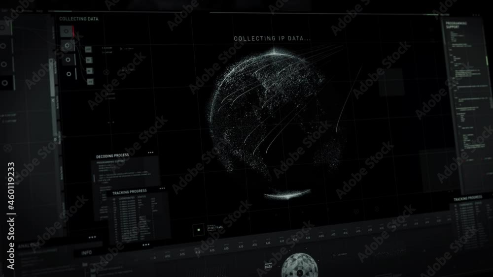 Innovative Computer Firewall Ai System Tracks Ip Position Of Hacker ...